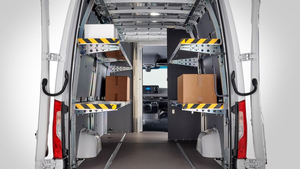 Sprinter with shelving system by ATV