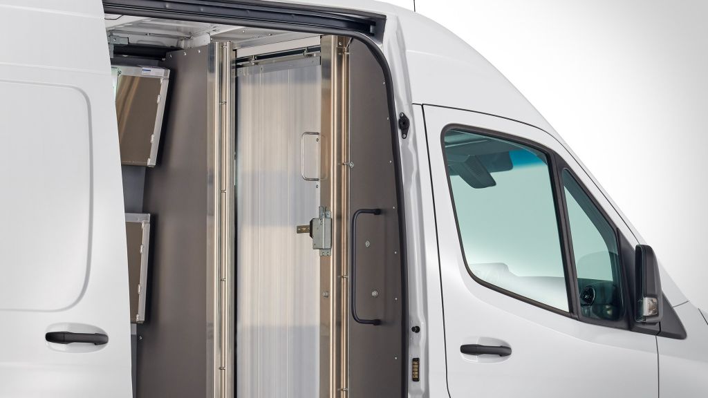 Sprinter with shelving system by ATV