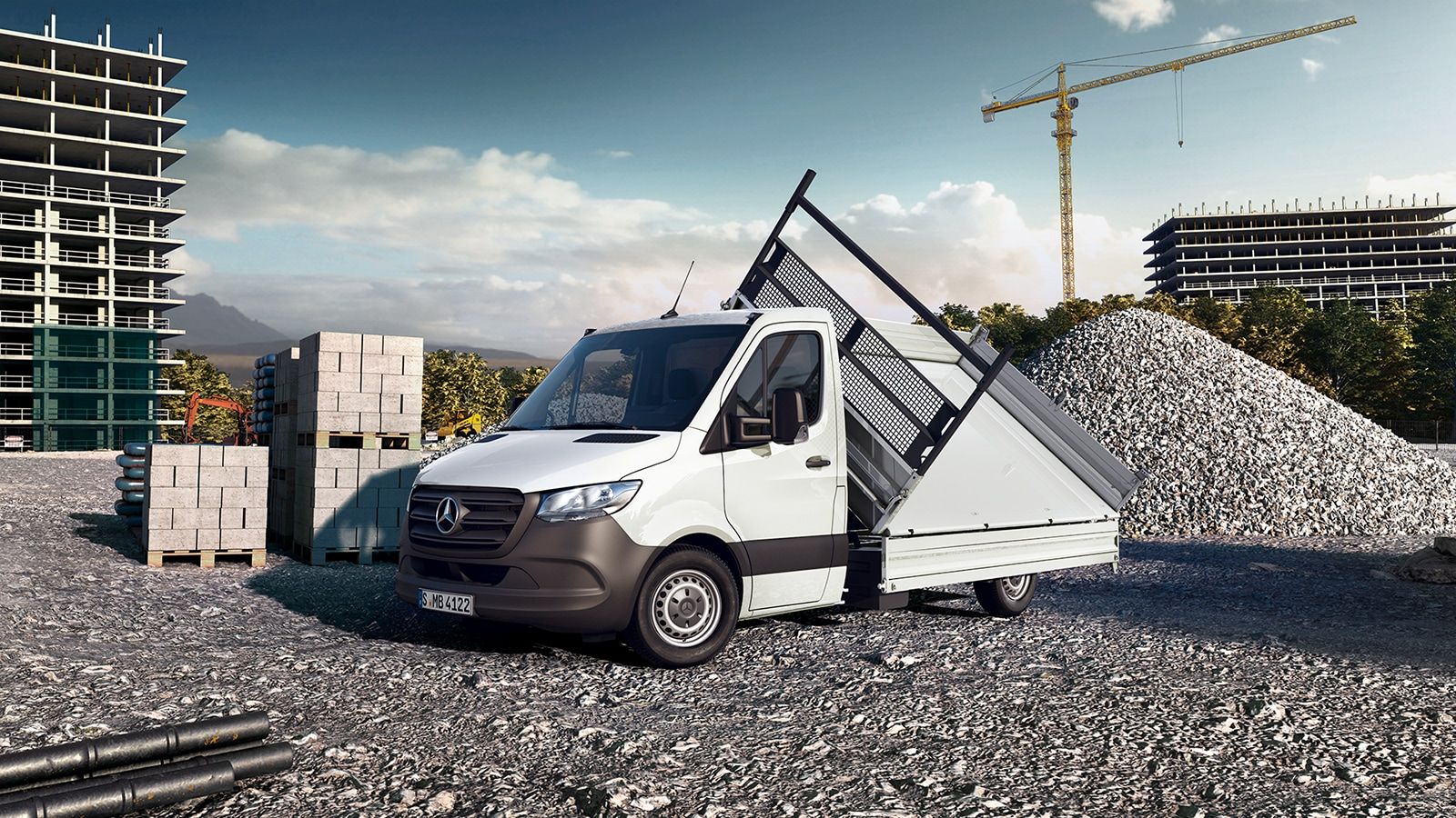 Sprinter three-way tipper by Meiller