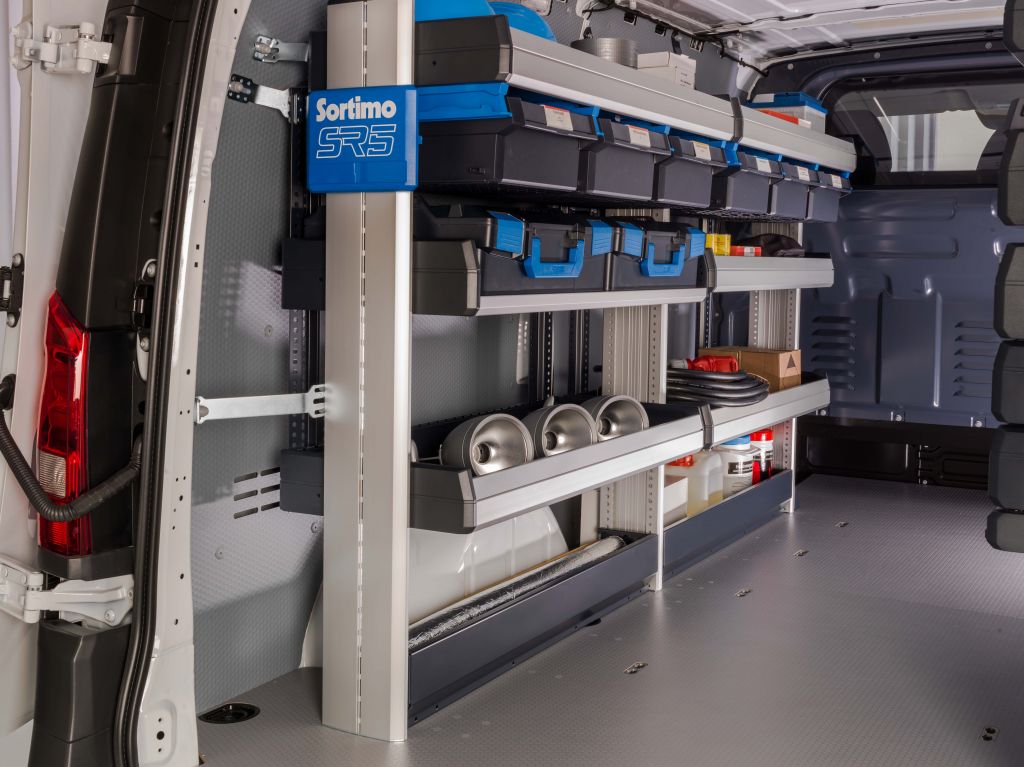 Vito with van racking equipment by Sortimo