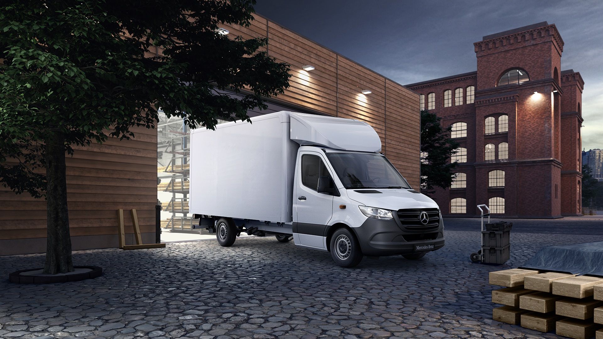 Sprinter avec caisse pour vrac sec de Junge