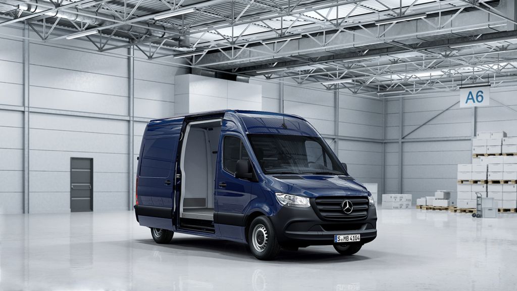 Mercedes-Benz van with wheelchair ramp